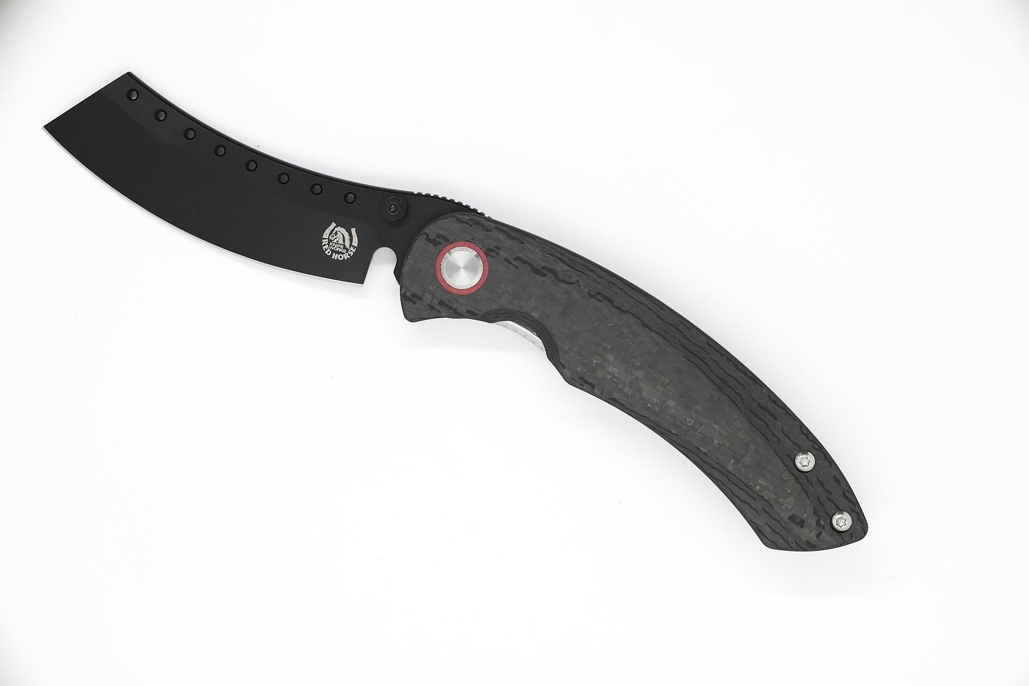 Hell Razor P Series Carbon Fiber Handle PVD Black Blade – Red Horse ...