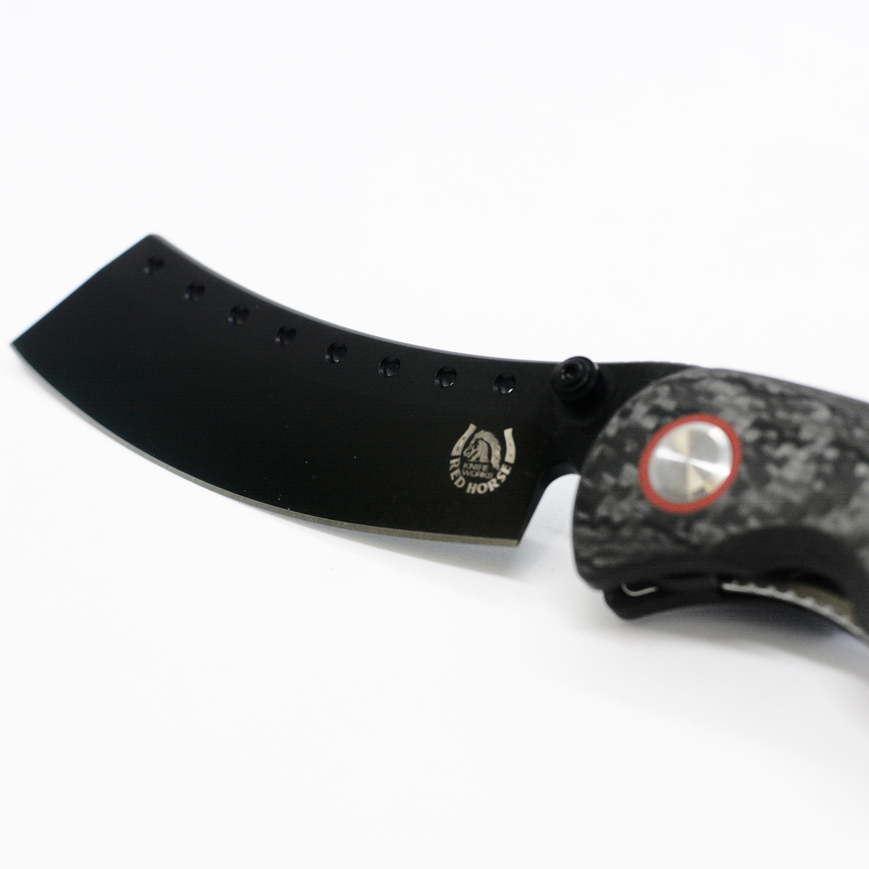 Hell Razor P Series Carbon Fiber Handle PVD Black Blade – Red Horse ...